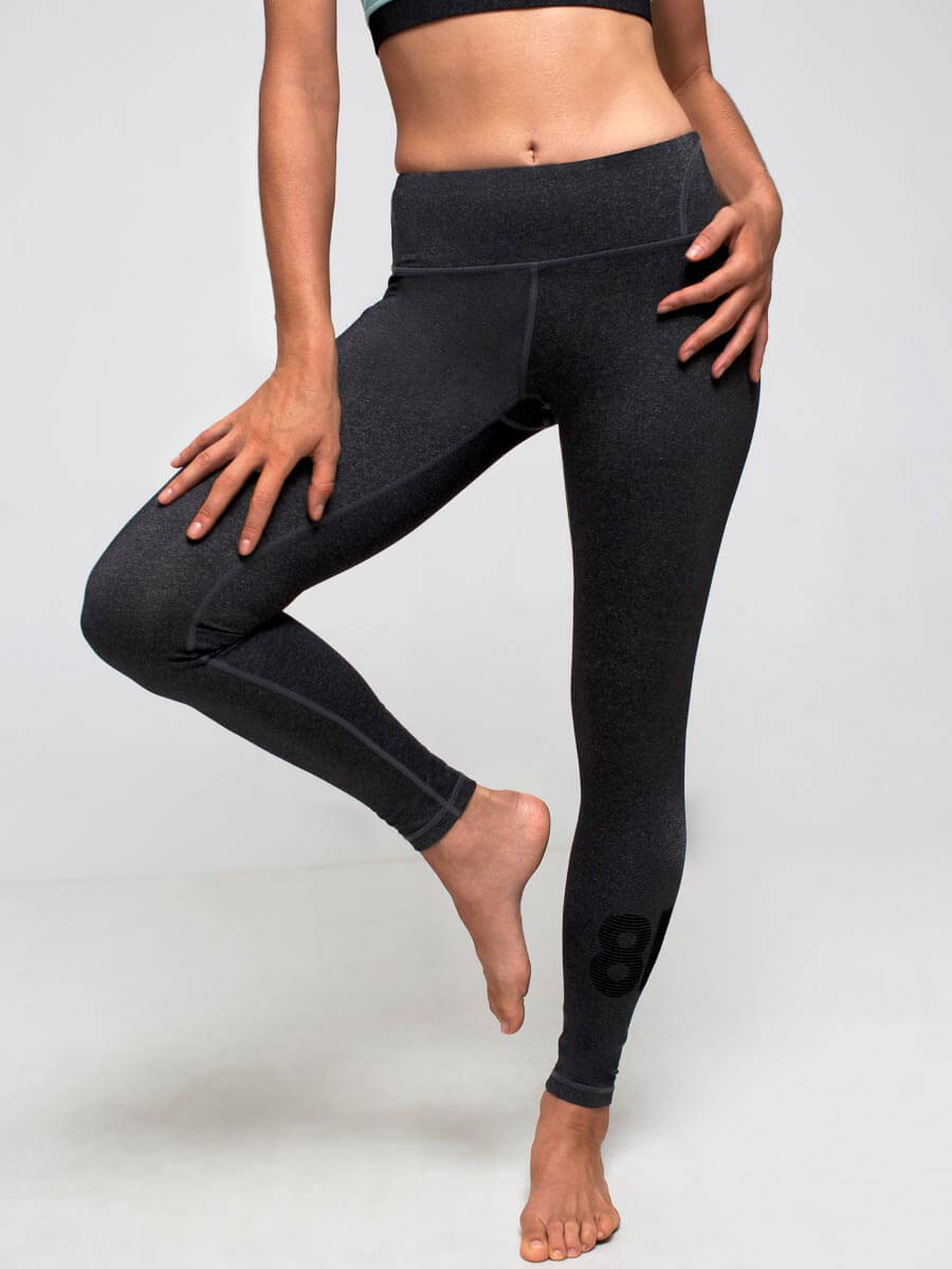 Hush Leggings – Charcoal | Durable Climbing Tights – 8BPLUS